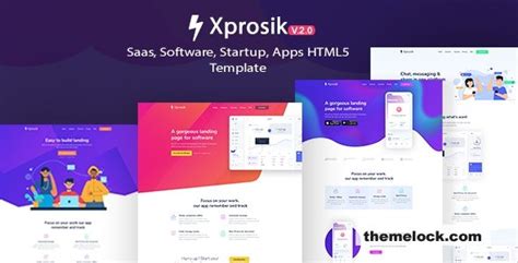 xprosik saas and software app landing page template crack themes