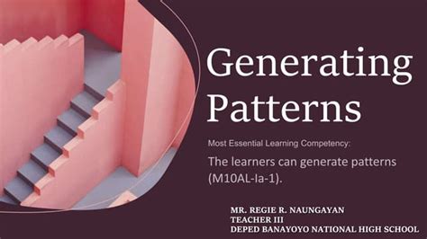 Generating Patternspptx