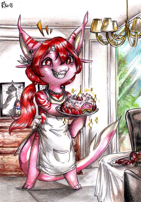 Chibi Commission Strawberry Cake — Weasyl