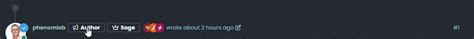 Sudonix Add Author Badge To NodeBB Posts Using Either CSS Or JQuery