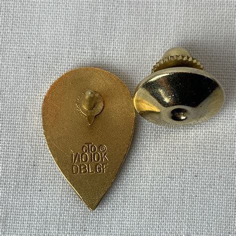 Vintage Tsi Top 5 Pin Signed 110 10k Dbl Gf Gem