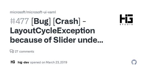 Bug Crash Layoutcycleexception Because Of Slider Under Certain Circumstances · Issue 477
