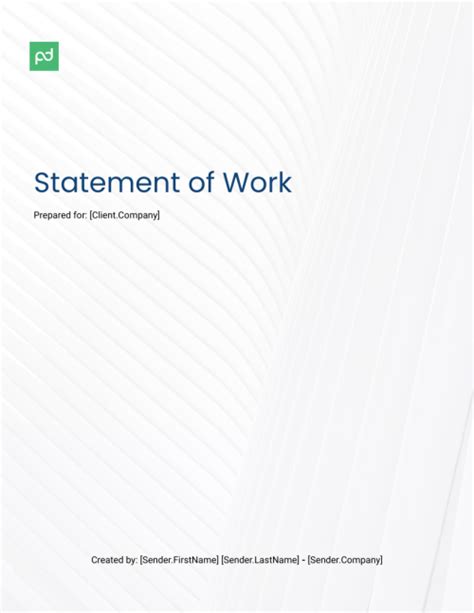 Free Scope Of Work Templates Sow Samples And Examples Pandadoc