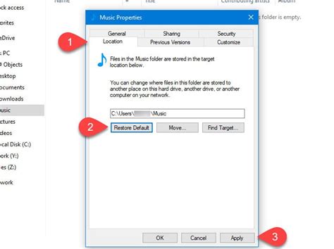 How To Restore Default Location Of Library Folders In Windows 1110