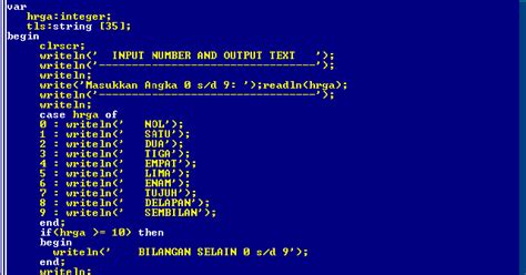 Penggunaan Variabel Array Pada Pascal