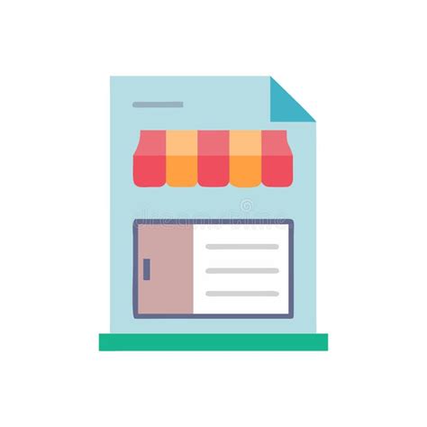 Innovative Document Store Design Icon Stock Vector Illustration Of