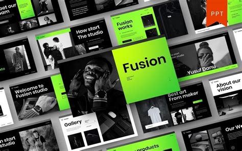 Fusion Busines PowerPoint Template TemplateMonster