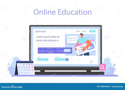 Content Manager Online Service Or Platform Idea Of Digital Strategy Stock Vector Illustration