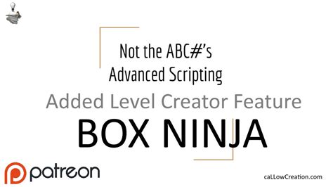 Added Level Creator Feature Box Ninja Advanced Unity Tutorial Youtube