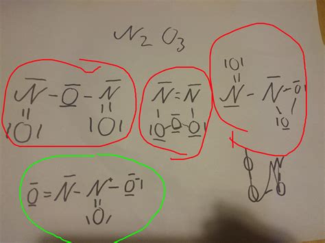 Need Help On The Lewis Structure Of N2o3 Rchemhelp