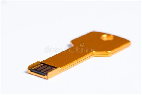 USB Flash Memory Stick Key Stock Photo Image Of Metal