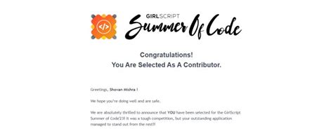 Shovan Jagadish M On Linkedin Girlscriptsummerofcode Opensource