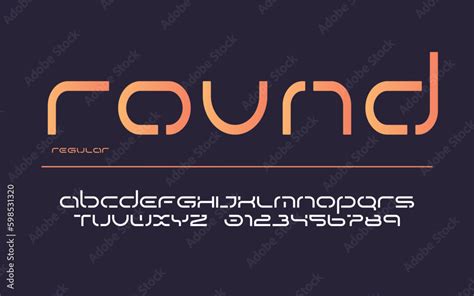 Minimal Elegant Font Lowercase Alphabet Rounded Angles Letter Set