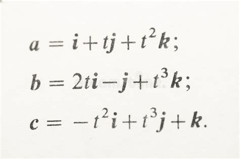 Mathematical Formulas And Vector Calculations Close Up Of Differentiation Rules Vector