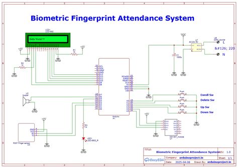 Biometric Attendance System Using Arduino Projectiot
