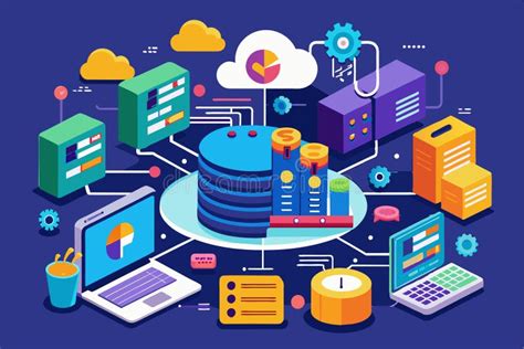 Colorful Visual Representation Of Big Data Management Tools And