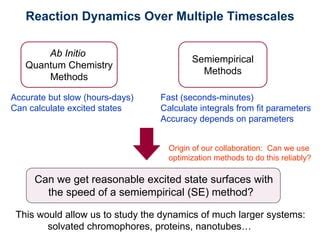 Fast And Accurate Reaction Dynamics Via Multiobjective Genetic