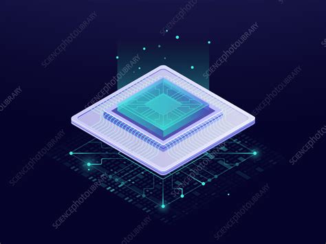 Semiconductor Chip Conceptual Illustration Stock Image C057 4441 Science Photo Library
