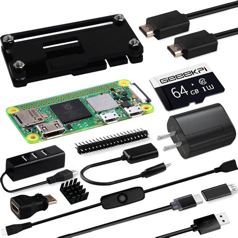 Amazon Geeekpi Starter Kit For Raspberry Pi Zero W With Zero W Case Gb Sd Card