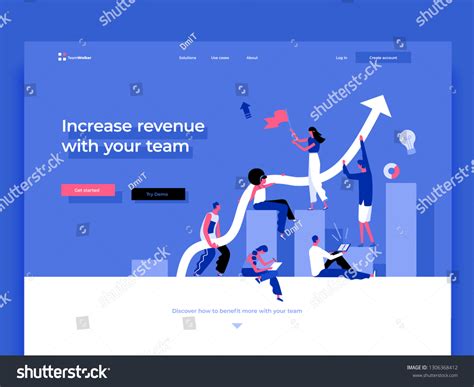 People Work Team Interact Graphs Business Stock Vector Royalty Free 1306368412 Shutterstock