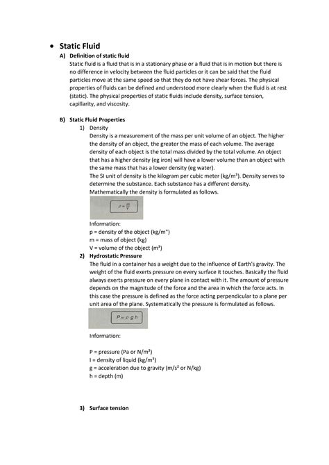 Solution Static Fluid Studypool