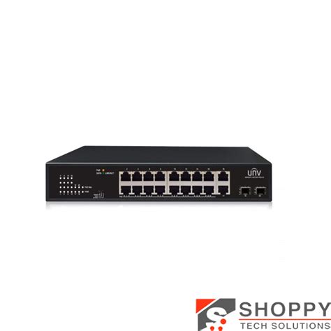 Uniview 16 Port Gigabit Poe Switch 18 1000 Unv Nsw2010 18gt2gp Poe In