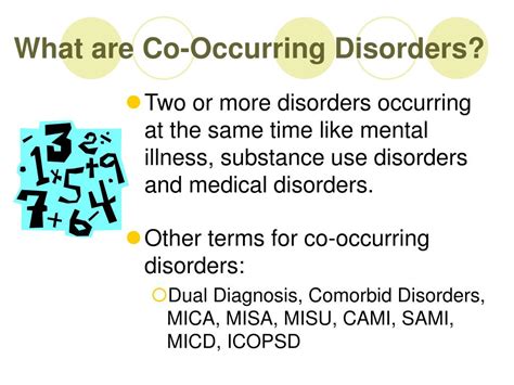 Co Occurring Disorders Examples