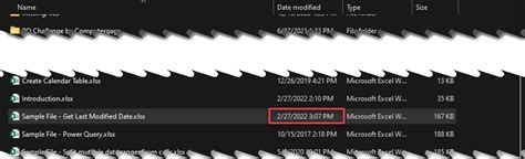 How To Put The Date Modified Info On Excel Worksheet Using Powerquery