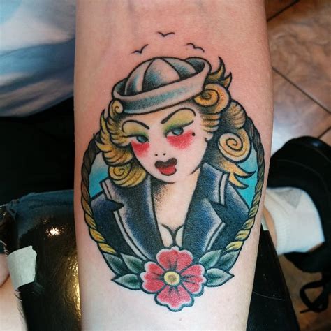Traditional Sailor Girl By Tried And True In Central Coast Ca Rtattoos