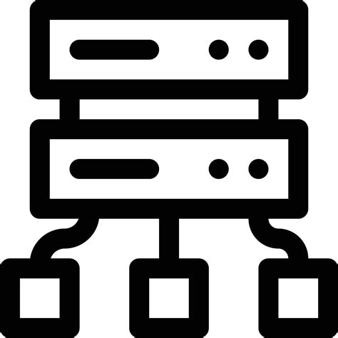 Database Network Vector Icon 32539070 Vector Art At Vecteezy