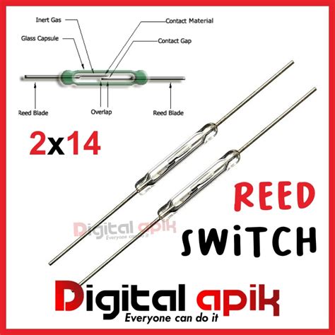 Jual Saklar Reed Switch Sensor Magnet Magnetron Alarm No Magnetic