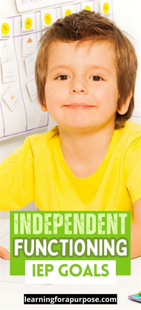Independent Functioning Iep Goals Examples And Templates To Save You Time Artofit