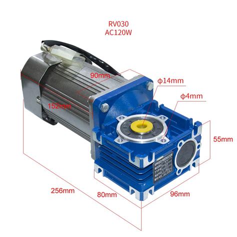 Buy Bemonoc AC V W Electric Worm Gear Motor RPM High Torque With AC Speed Controller