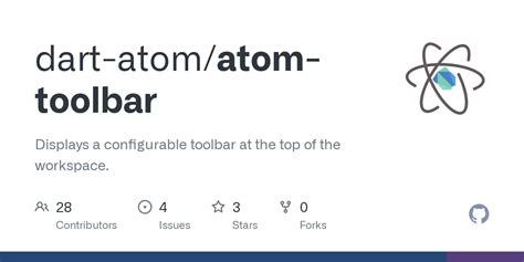 GitHub Dart Atom Atom Toolbar Displays A Configurable Toolbar At The