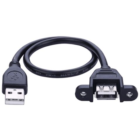 Usb Male To Female Panel Mount Cable 1meter Srk Electronics