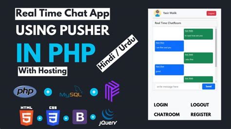 Chat App Using Php With Mysql And Pusher Library Php Mini Projects Muhammad Yasir Hussain