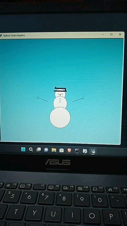 Snowman Drawing Using Python Shorts Youtube
