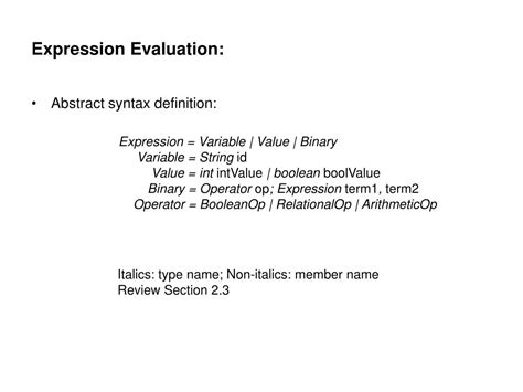 PPT Expression Evaluation PowerPoint Presentation Free Download ID 4538776