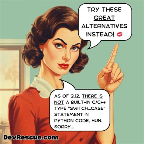 python switch statement alternatives with examples devrescue