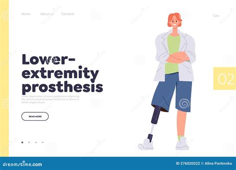 Lower Extremity Prosthesis Landing Page Website Service Offering