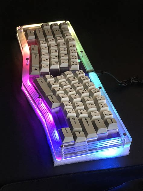 Custom Stacked Acrylic Alice Keyboard [price Lowered] Computers And Tech Parts And Accessories