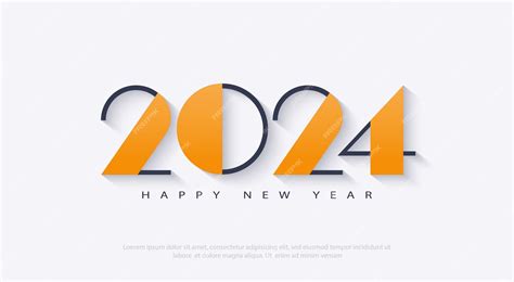 Новый 2024 год дизайн баннера или плаката Премиум векторы
