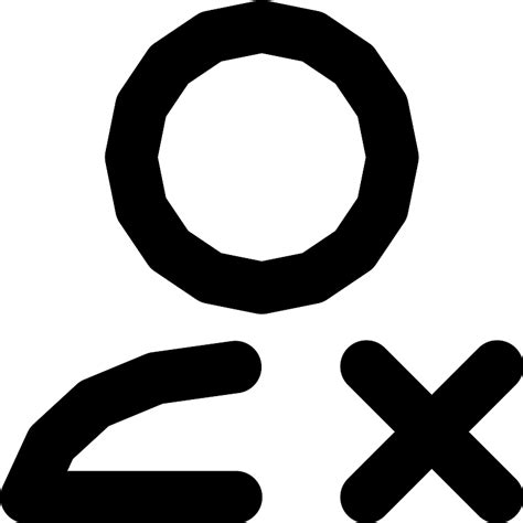 Communication Delete Account Remove Person Profile User Icon Vector Svg