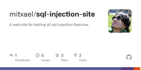 GitHub Mitxael Sql Injection Site A Web Site For Testing All Sql Injection Features
