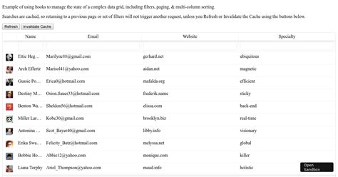 React Table Use Api Server Side Codesandbox