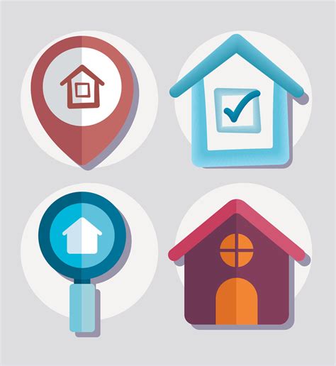 Real Estate Icon Set 11467669 Vector Art At Vecteezy