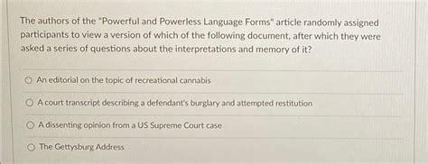 Solved The Authors Of The Powerful And Powerless Language