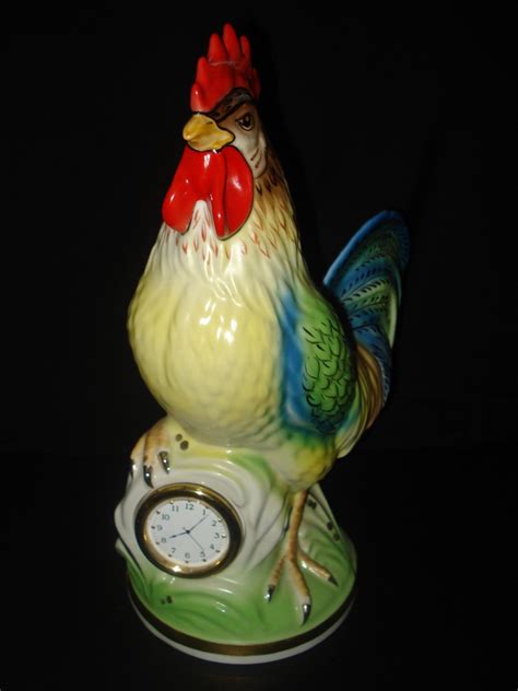 Статуэтка / Скульптура / Часы 1 "Петух Разделка" Коростенский Фарфор ...