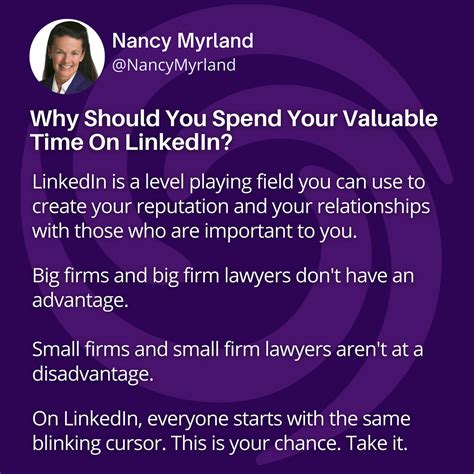 why should you use linkedin your time is extremely valuable so you