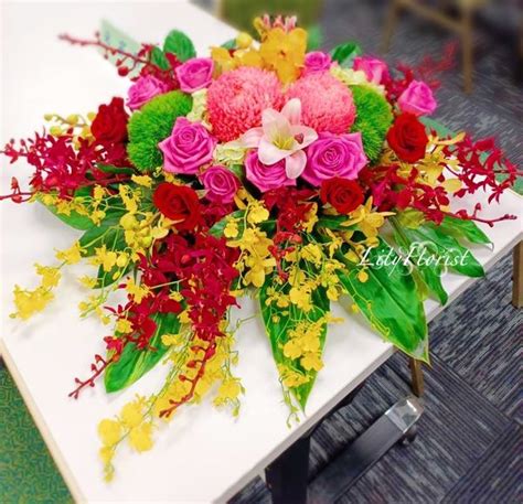 精緻盆花 盆花 講台花